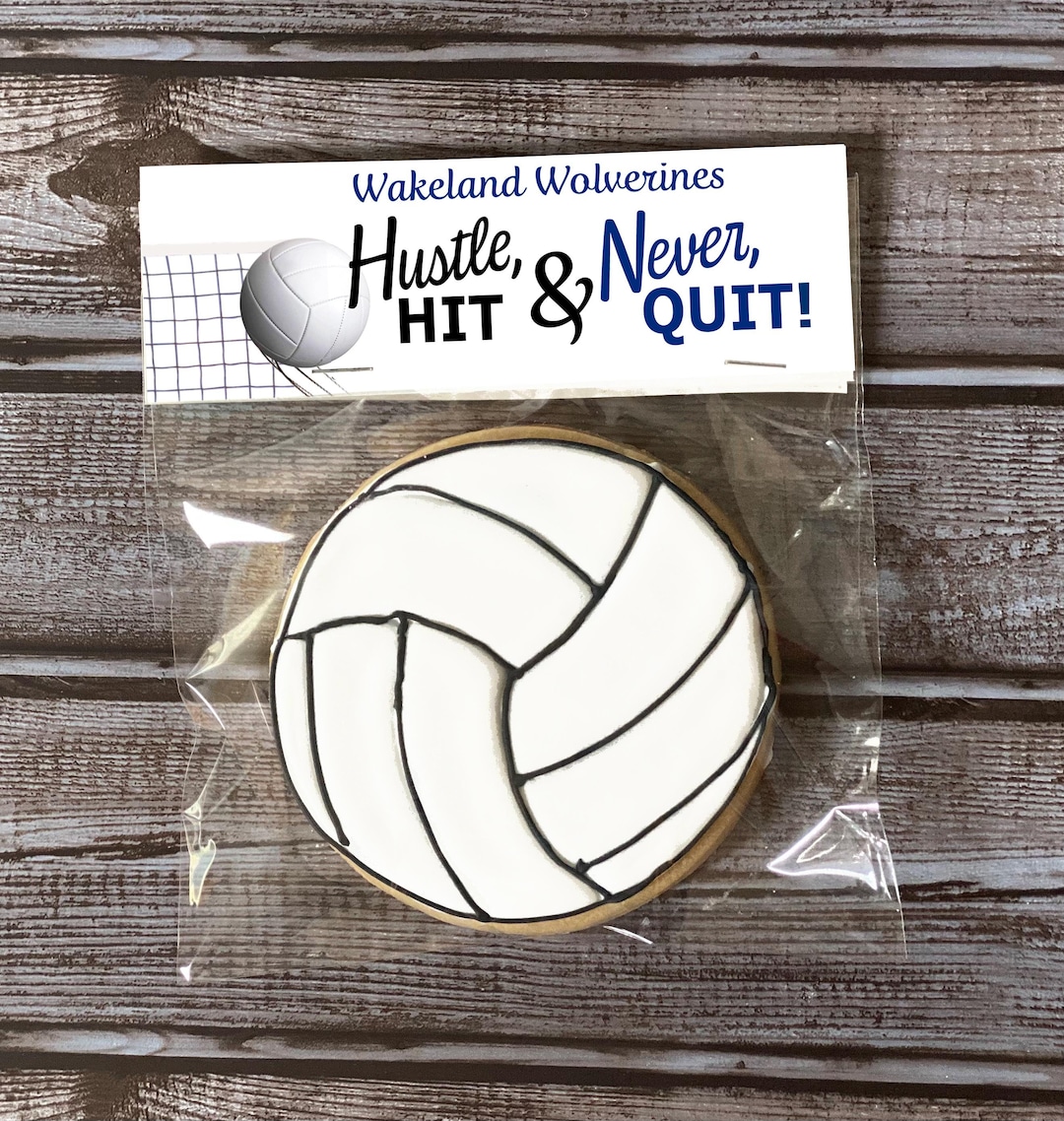 Printable VOLLEYBALL Treat Bag Topper / Volleyball Team Gift / Hustle ...