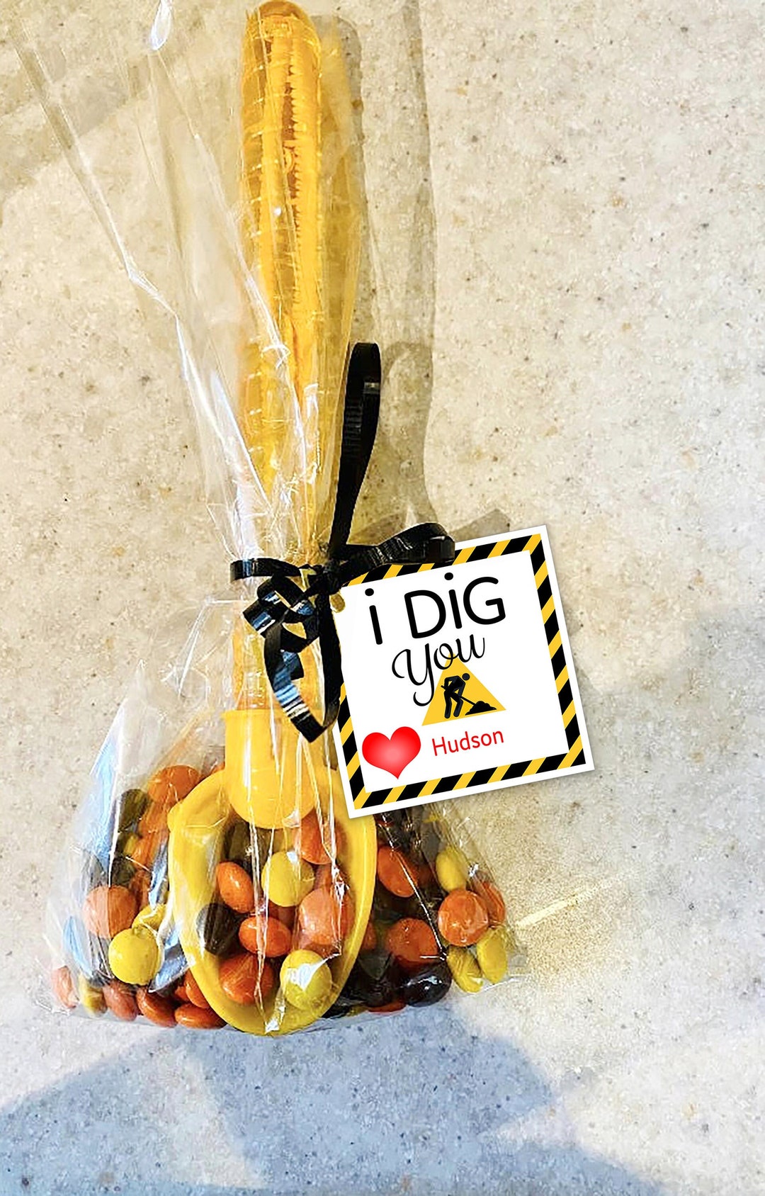 Shovel Valentine I Dig You Happy Valentine's Day / Printable Gift Tag ...