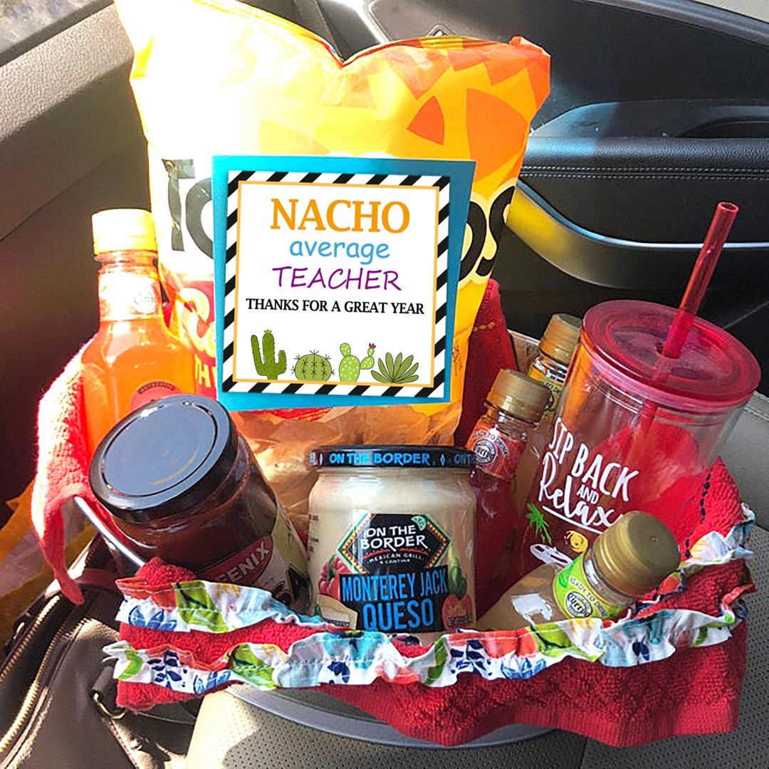 Nacho Average TEACHER Printable Gift Tag / Nacho Average PARENT ...