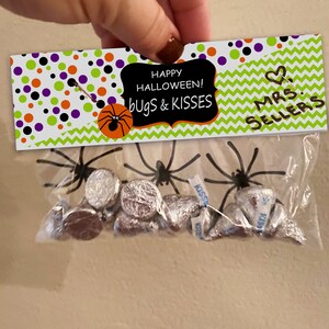 Printable Treat Bag Topper for Halloween / Happy Halloween Bugs and ...