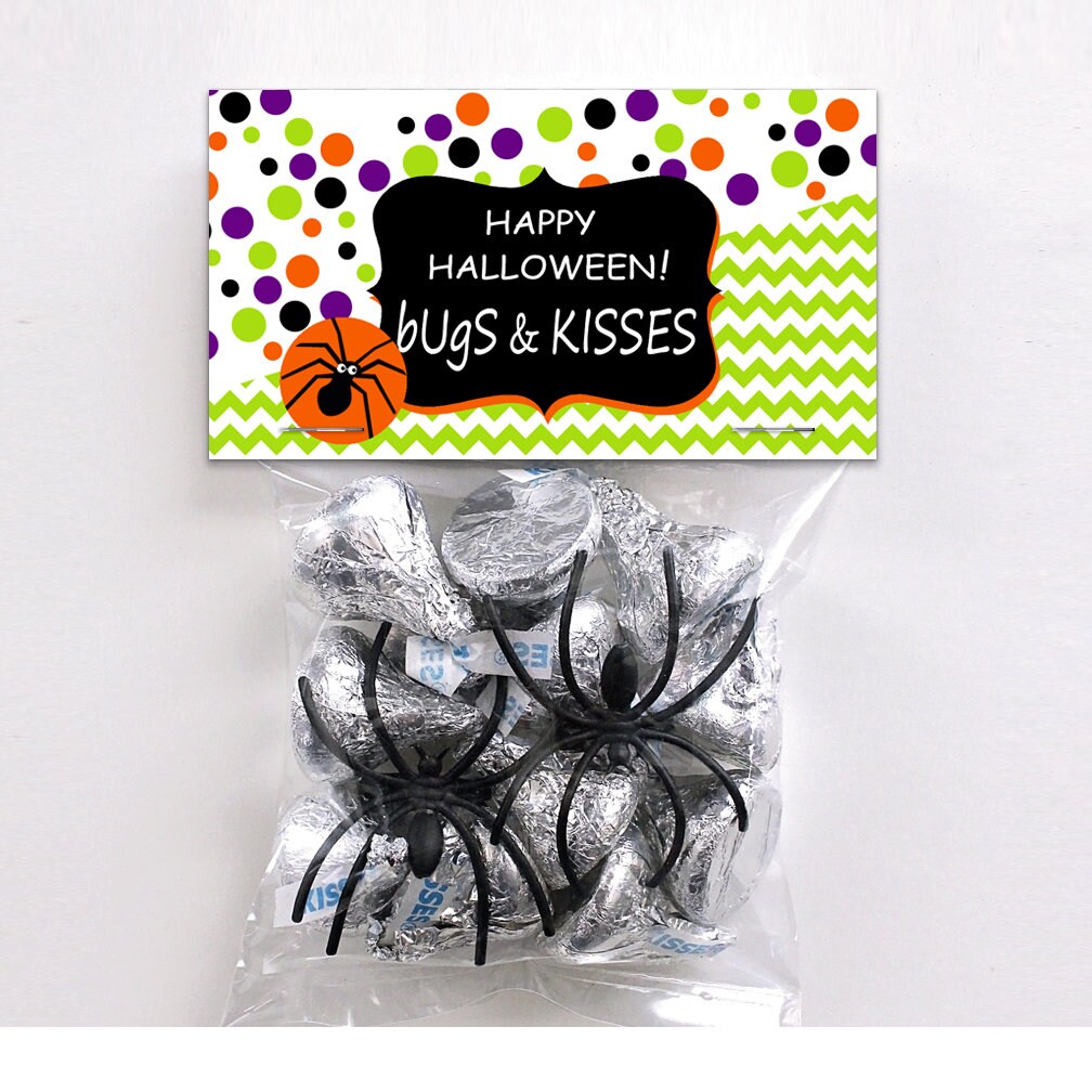 Printable Treat Bag Topper for Halloween / Happy Halloween Bugs and ...