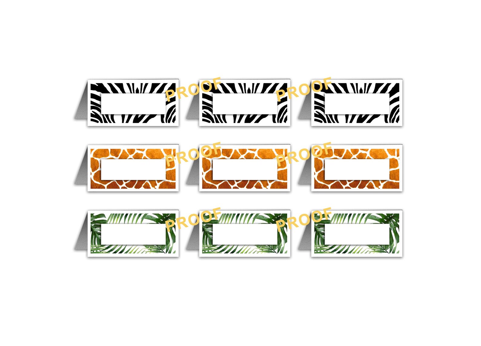 Printable Food Tents, Place Cards, Jungle Safari Explorer FOOD LABEL ...