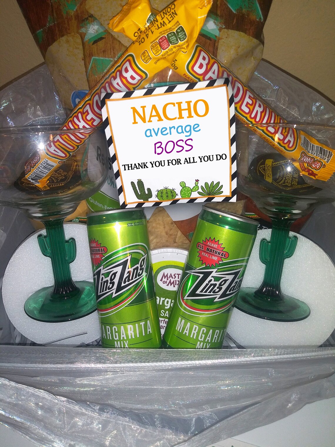 Gift Tag for Mexican Gift Basket: Nacho Average Employee / Nacho ...