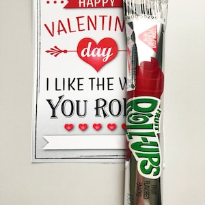 Fruit Roll-up Valentine's Exchange Cards / Printable | Etsy