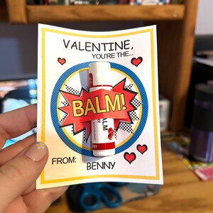 Lip Balm Valentines / You're the BALM - Etsy