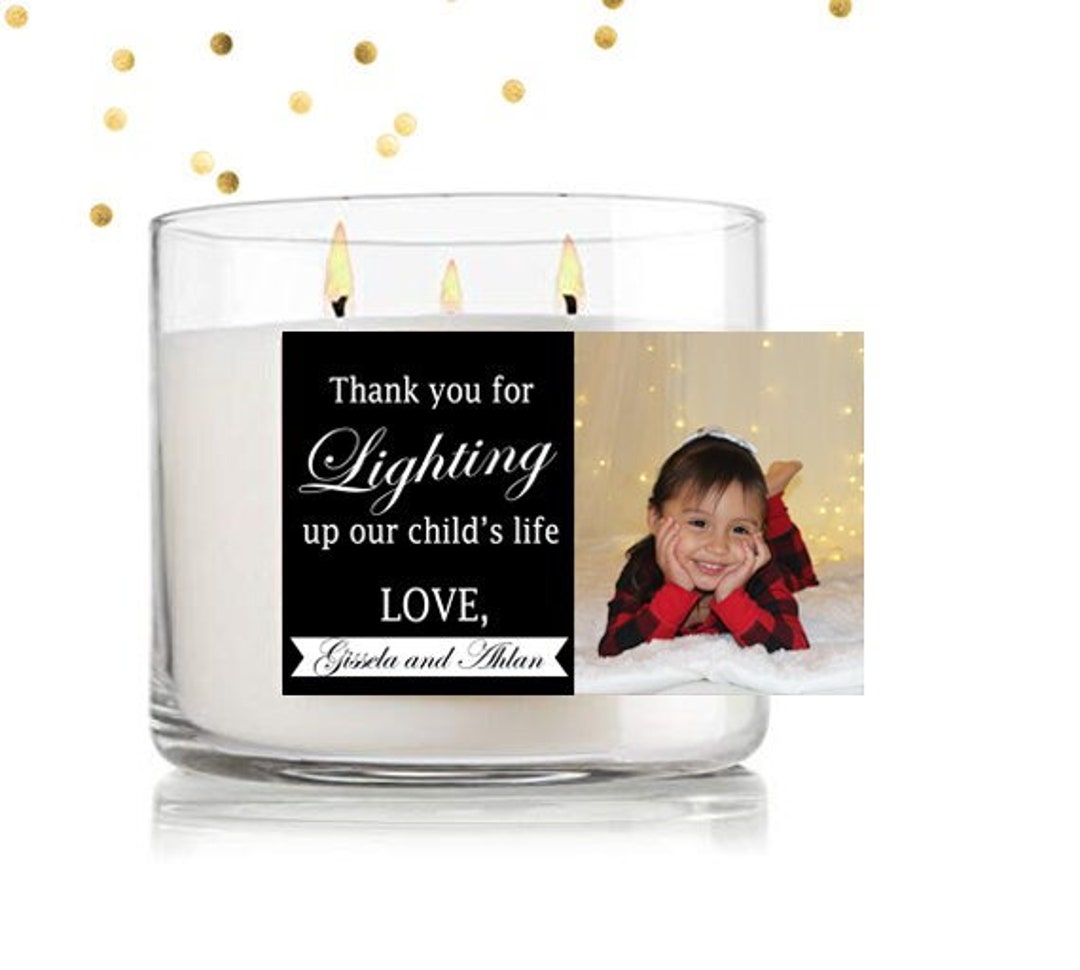 Candle Label for Teacher's Gift . thank You for Lighting up My Life - Etsy