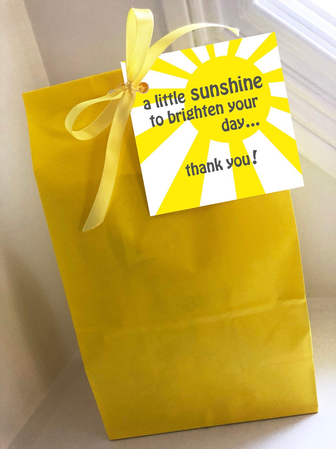 Sending Sunshine Box of Sunshine Printable Gift Tag Friend - Etsy