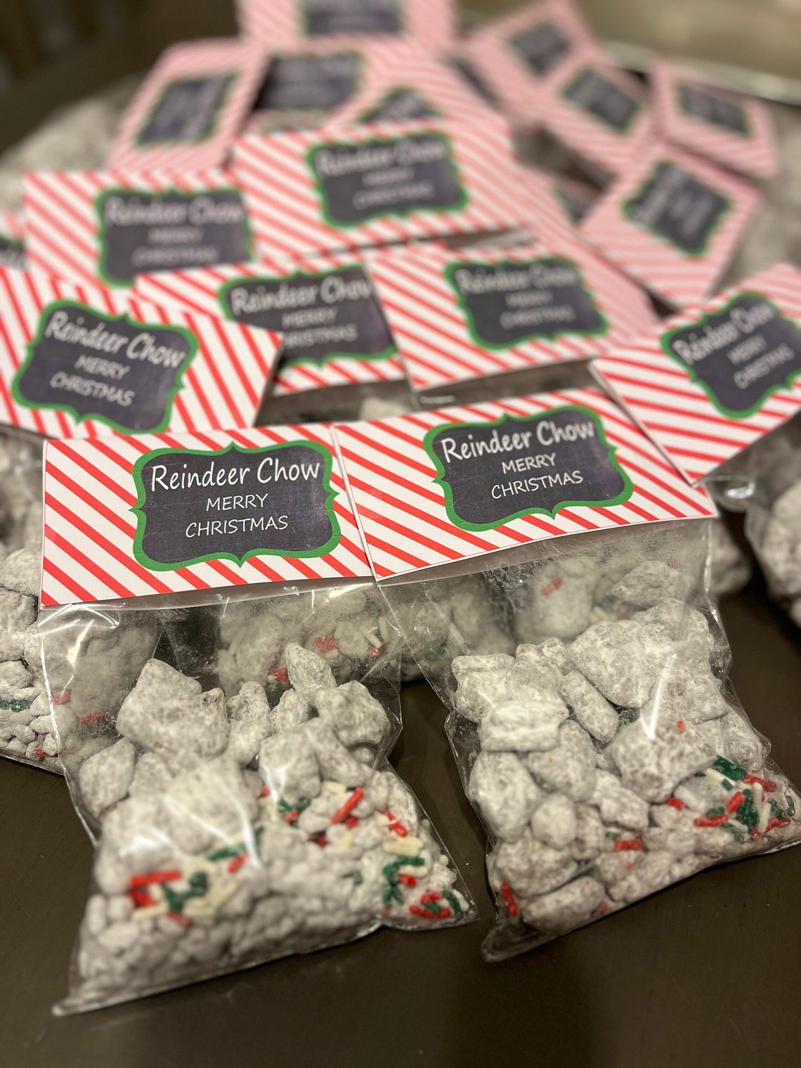 Reindeer Food Christmas Party Favor / Printable Treat Bag Topper for ...