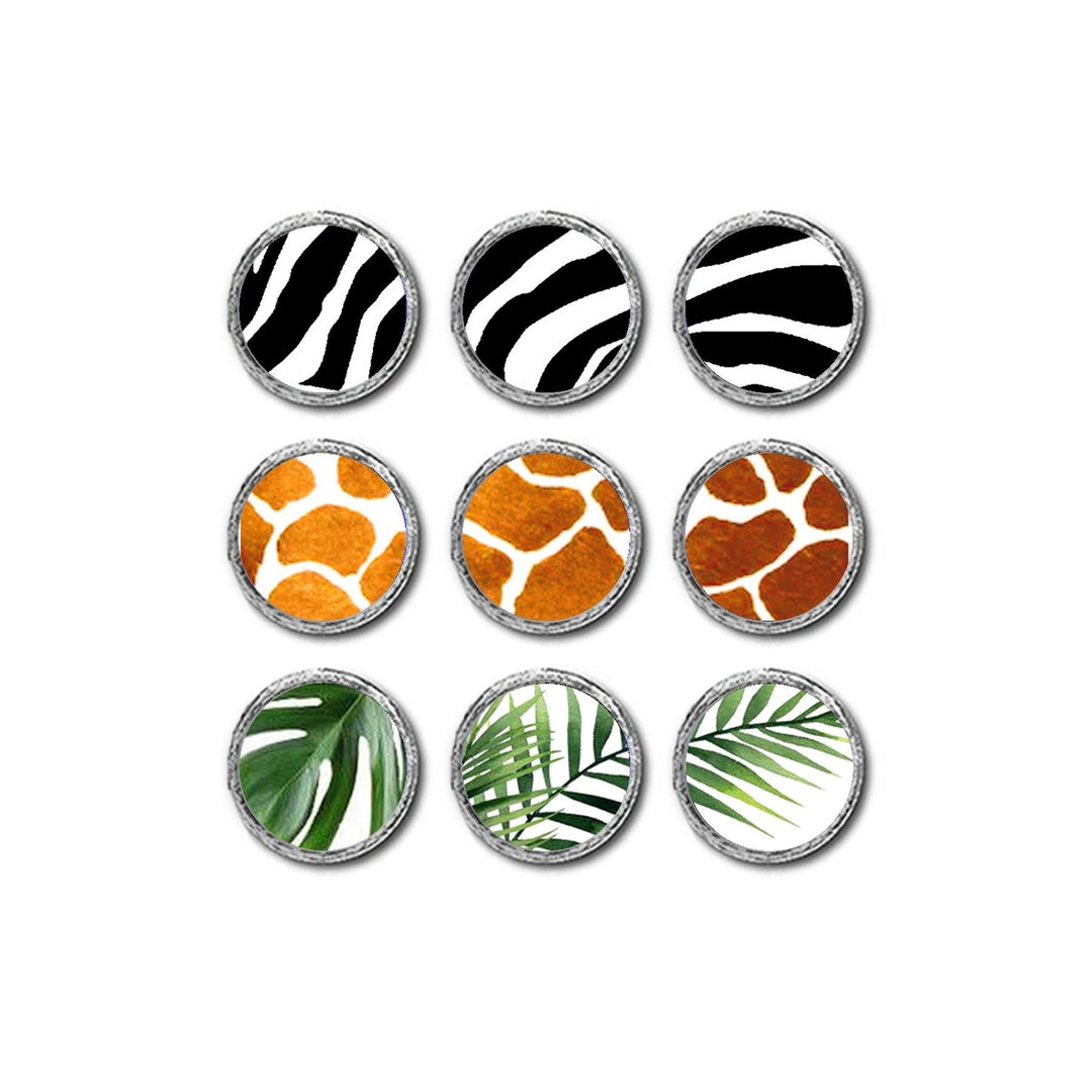 Printable Kiss Stickers / Jungle Safari Explorer Birthday Favors ...