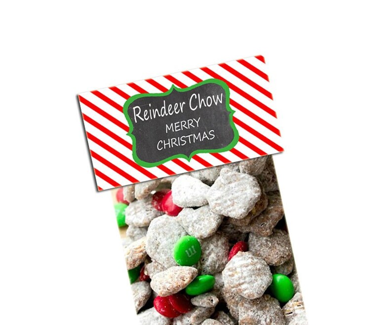 Reindeer Food Christmas Party Favor / Printable Treat Bag Topper for ...