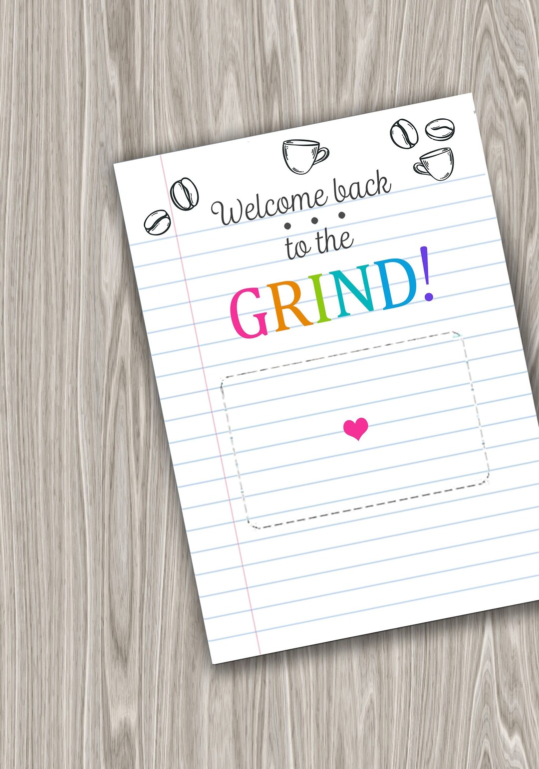 Teacher Coffee Gift Card Holder Printable Teacher Back to School Gift ...