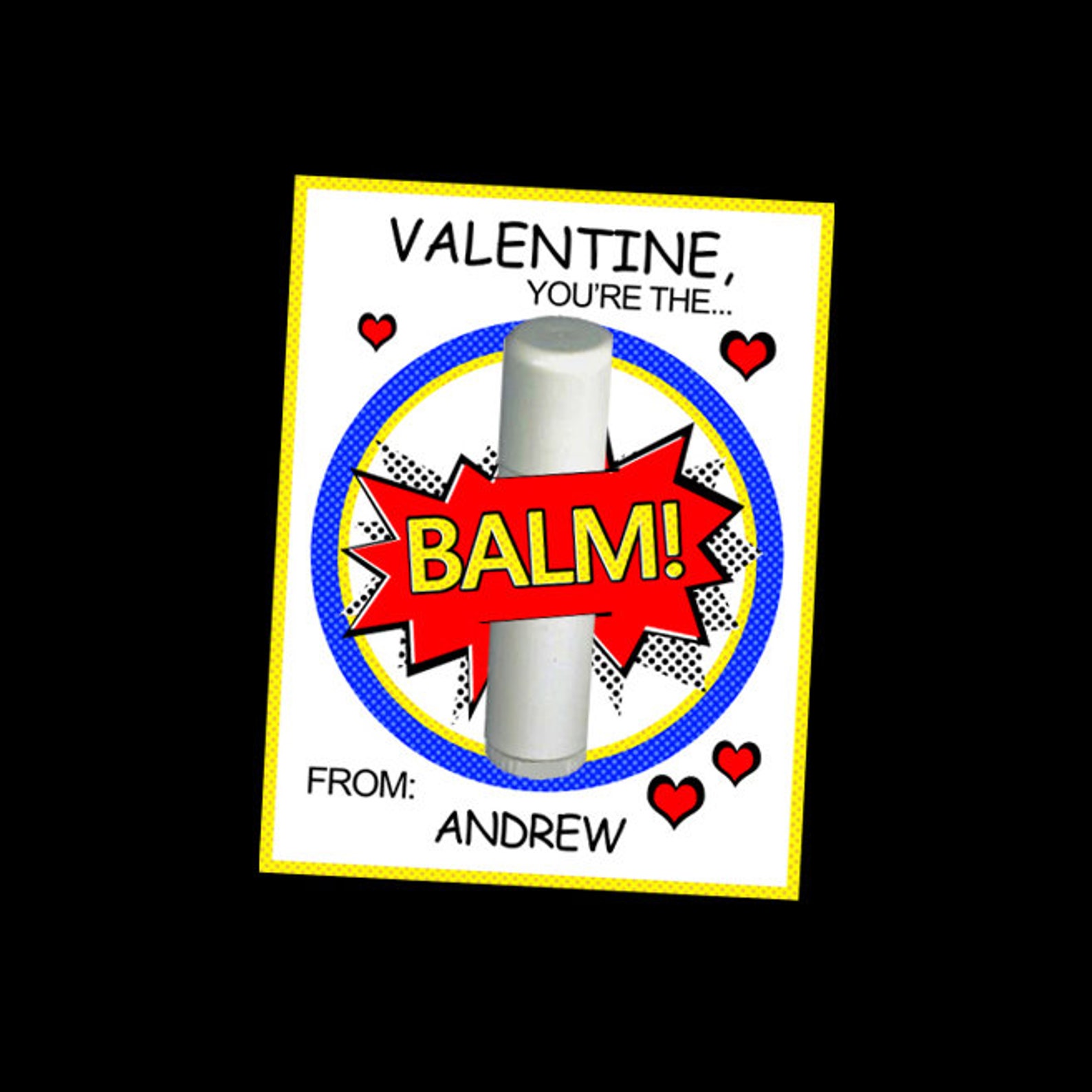 Lip Balm Valentines / You're the BALM - Etsy
