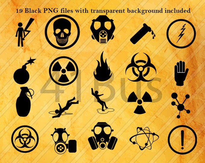 21 WARNING SYMBOL Clipart Png Psd Eps Ai - Etsy Canada