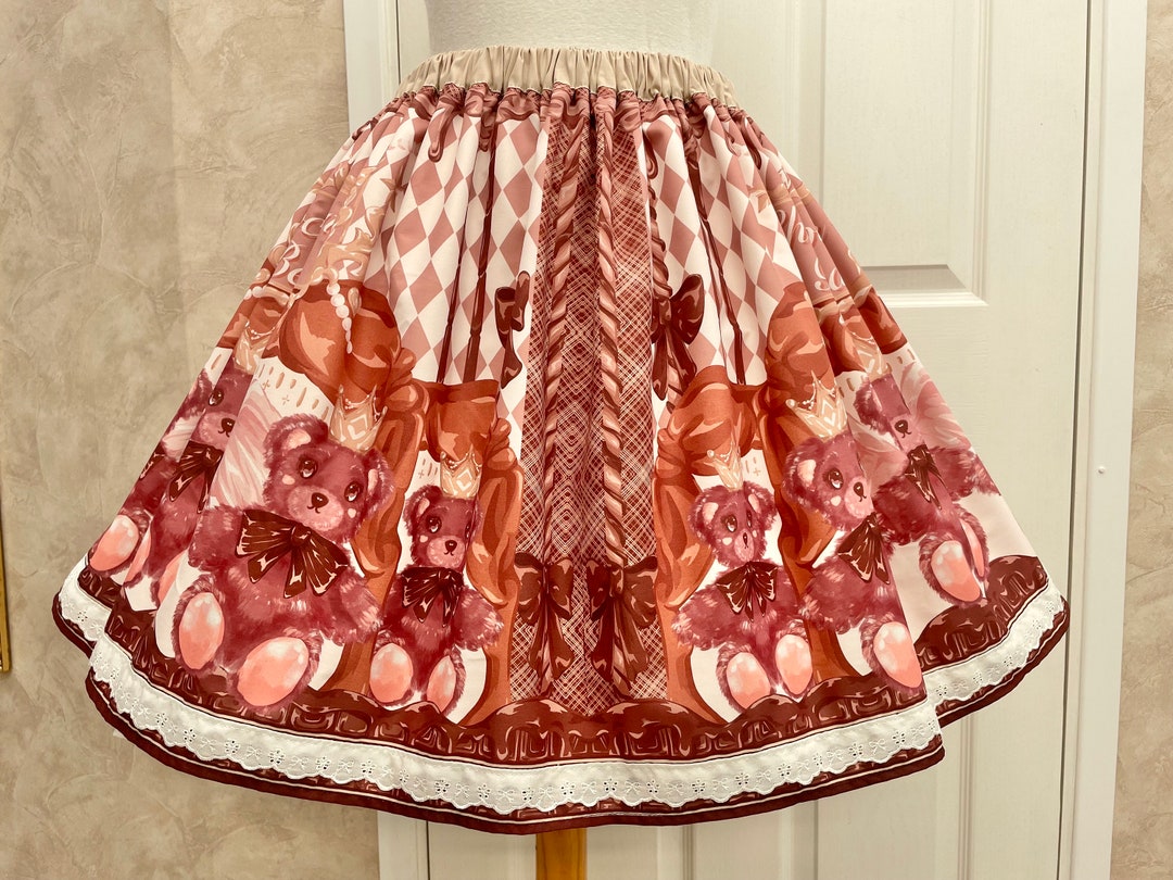 Chocolate Teddy Bear Skirt 30-34 Inch Waist - Etsy