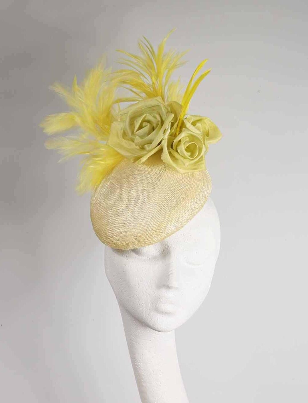 Lemon Fascinator, Lemon Kentucky Derby Hat, Royal Ascot Hat, Mother of ...