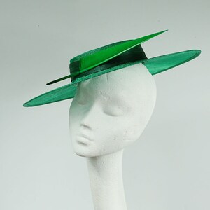 Emerald Green Boater, Kentucky Derby Hat, Ascot Hat, Mother of the ...