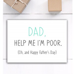 Funny Birthday Card for Dad Father's Day Gift Funny Gift for Father ...