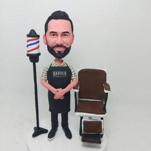 Barber Wedding Cake Topper Barber Custom Wedding Cake Topper Barber ...