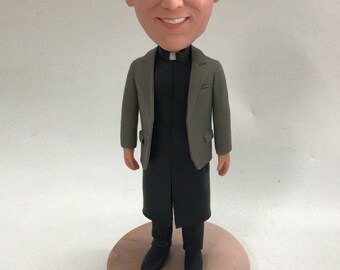 Pastor Cake Topper - Etsy