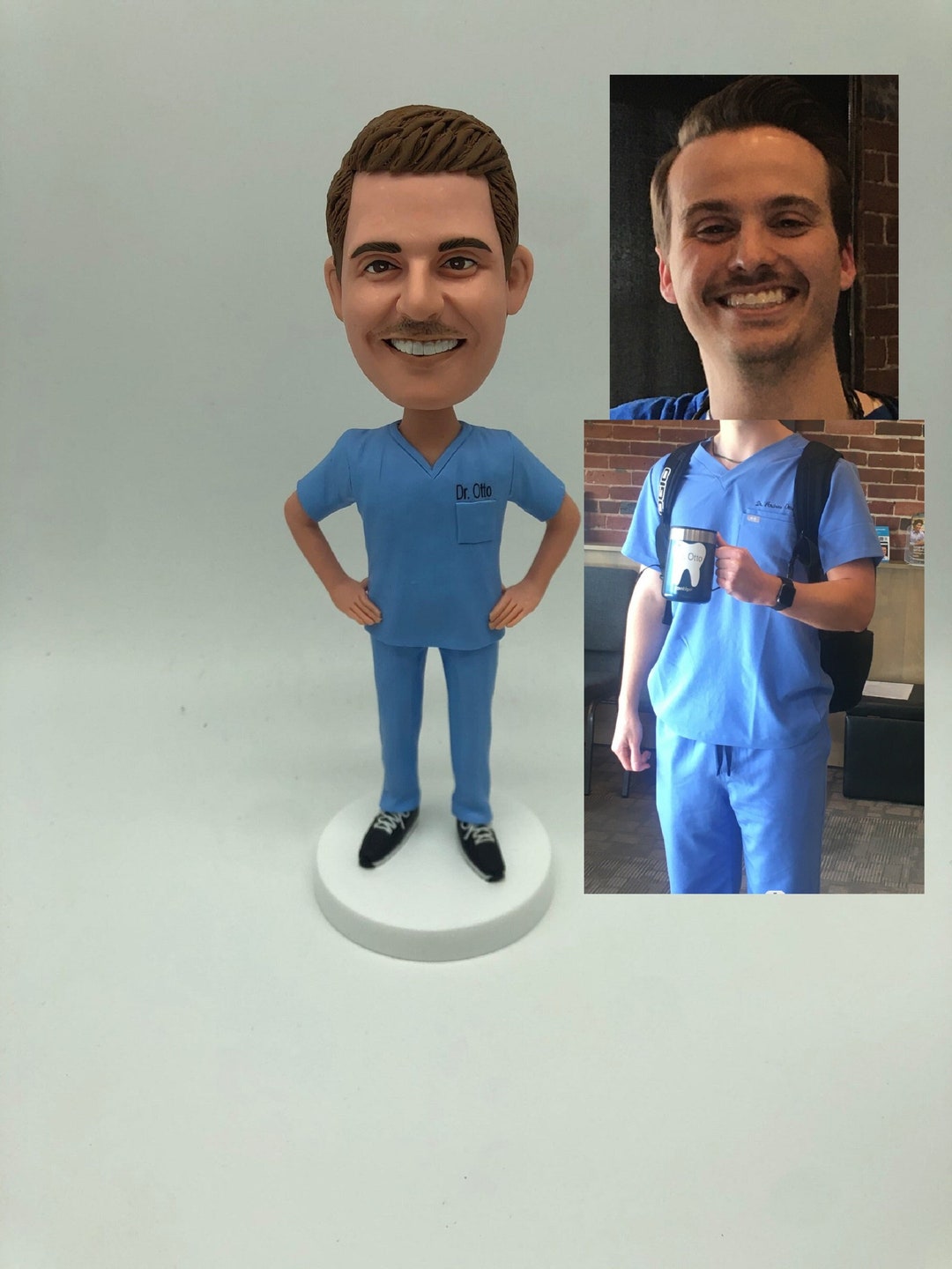 Male Nurse Personalized Gift Male Nurse Bobble Head Male Nurse Figurine ...