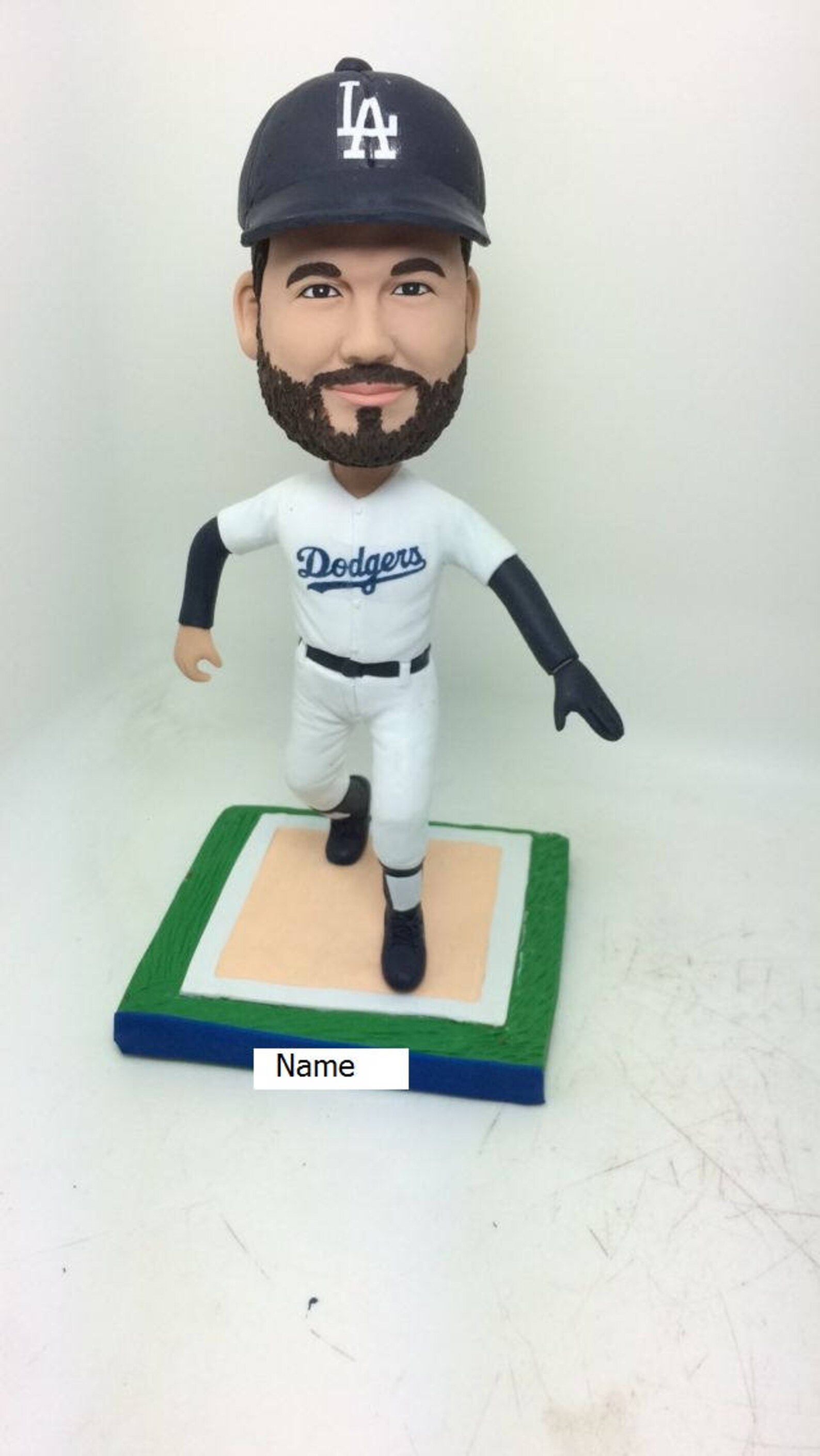 LA Dodgers Custom Bobble Head Personalized Dodgers Clay - Etsy
