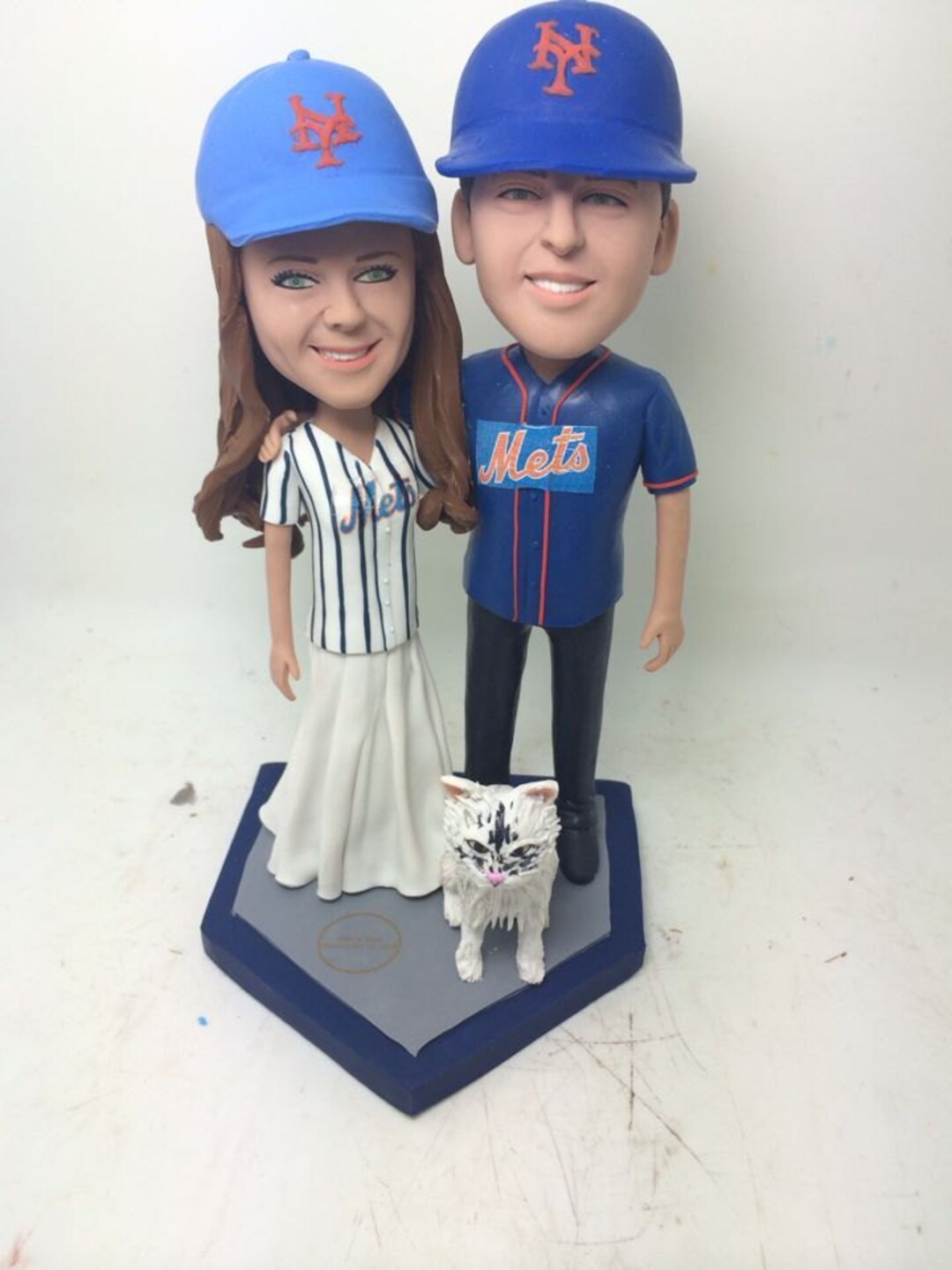 New York Mets Wedding Girlfriend Boyfriend NY Mets Personalized Clay ...