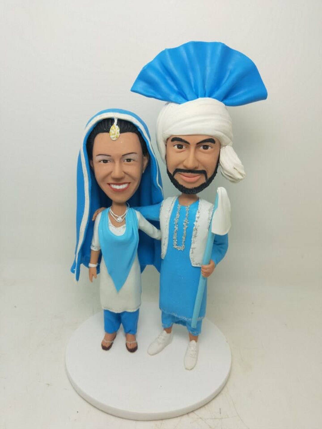 Indian Sikh Wedding Topper Sikh Personalized Wedding Cake Topper Indian ...