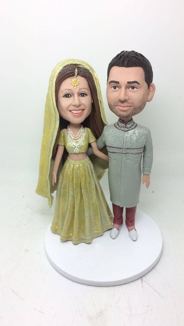 Indian Wedding Cake Topper Indian Personalized Wedding Cake - Etsy
