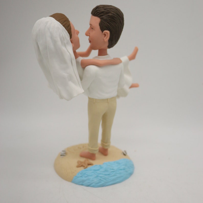 Beach Wedding Cake Topper Beach Cake Topper Personalize Beach - Etsy