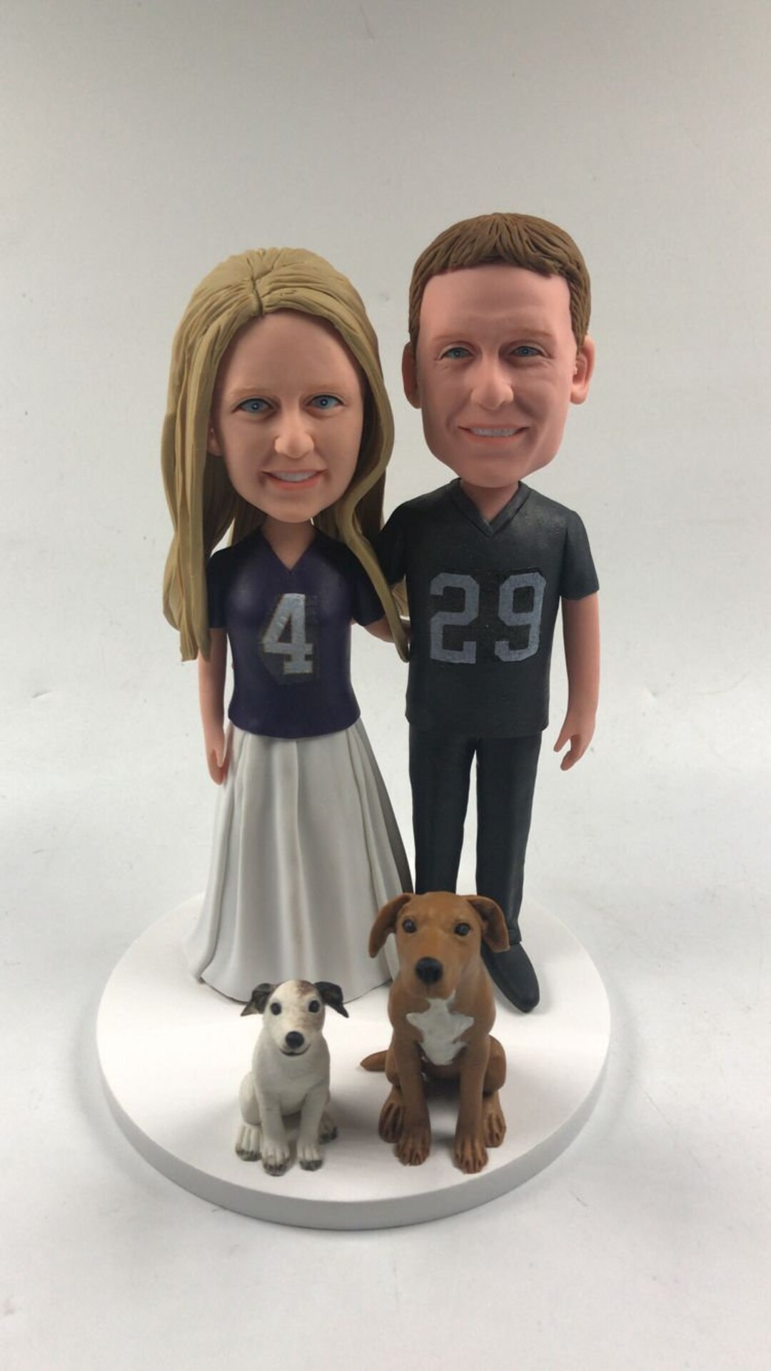 Personalized Wedding Cake Topper Baltimore Ravens Bride Oakland Raiders ...