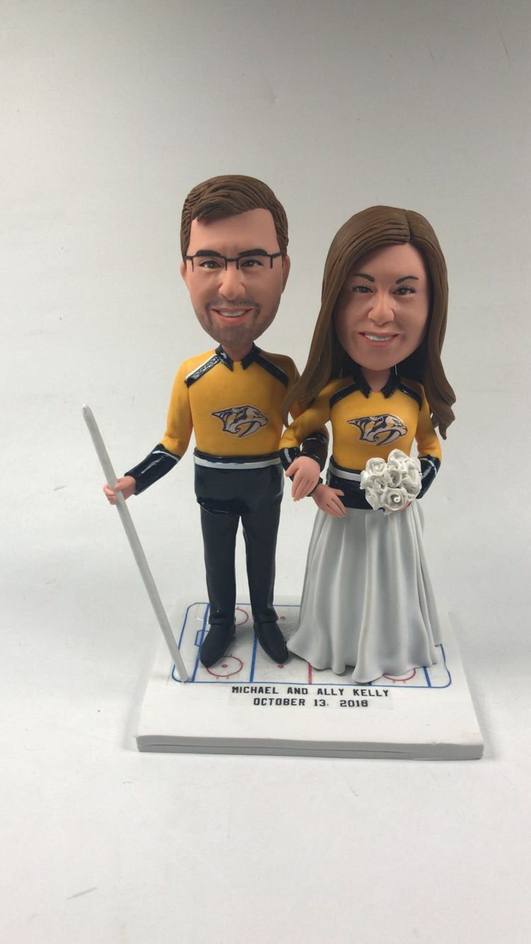 Nashville Predators Wedding Cake Topper Personalized Predators Wedding ...