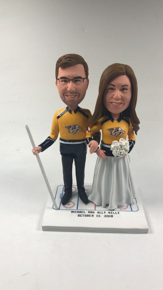 Nashville Predators Wedding Cake Topper Personalized Predators | Etsy