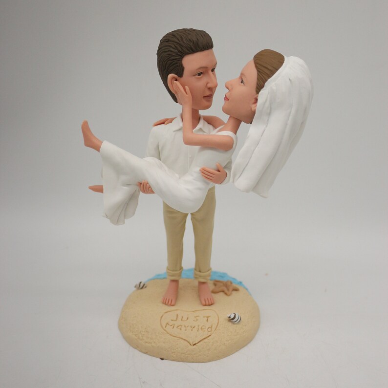 Beach Wedding Cake Topper Beach Cake Topper Personalize Beach - Etsy