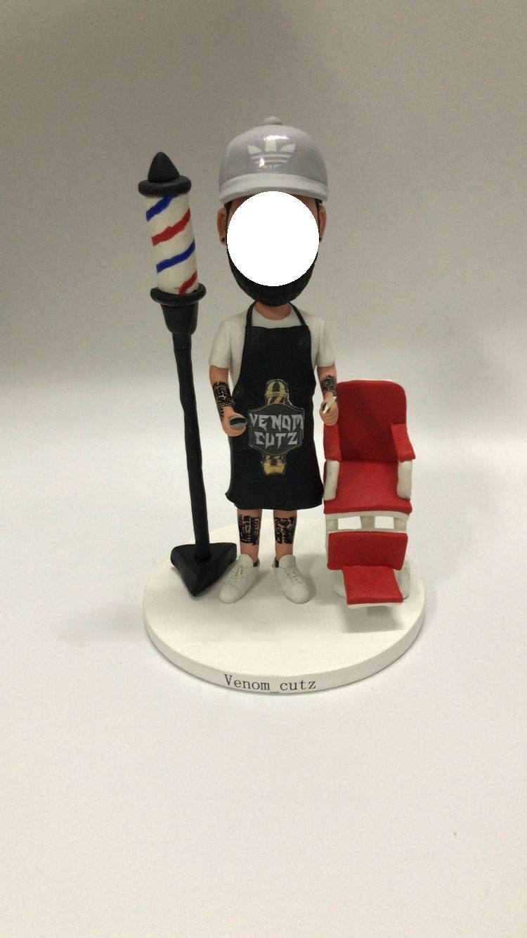 Barber Wedding Cake Topper Barber Custom Wedding Cake Topper Barber ...