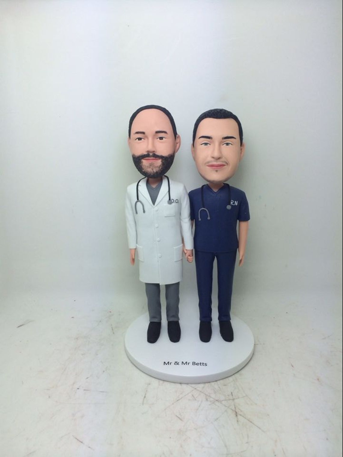 Gay Male Doctor Male Nurse Custom Wedding Topper Personalized | Etsy