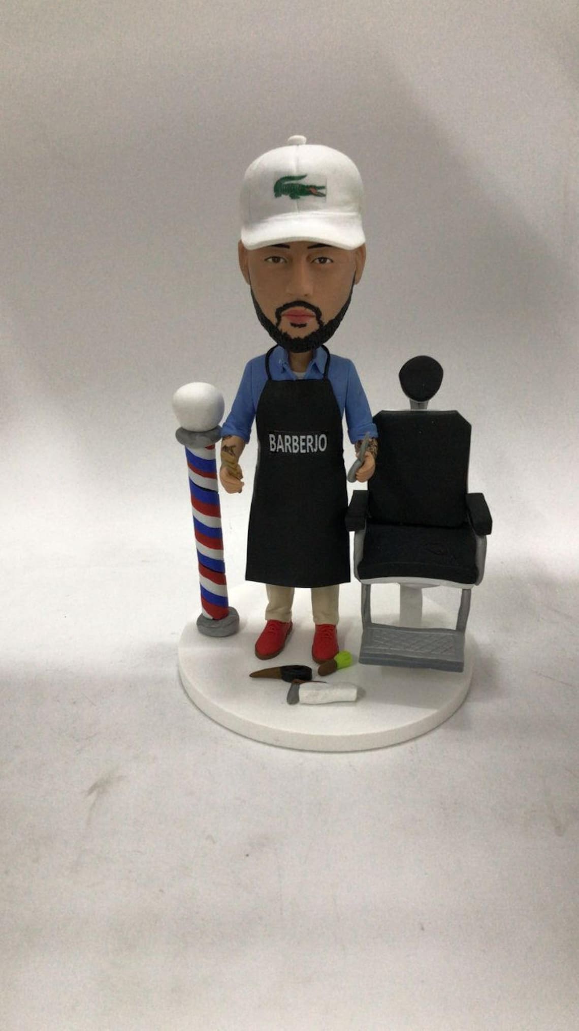 Barber Personalized Bobble Head Clay Figurine Boyfriend Gift - Etsy