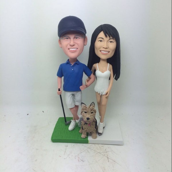 Golf Wedding Cake Topper - Etsy