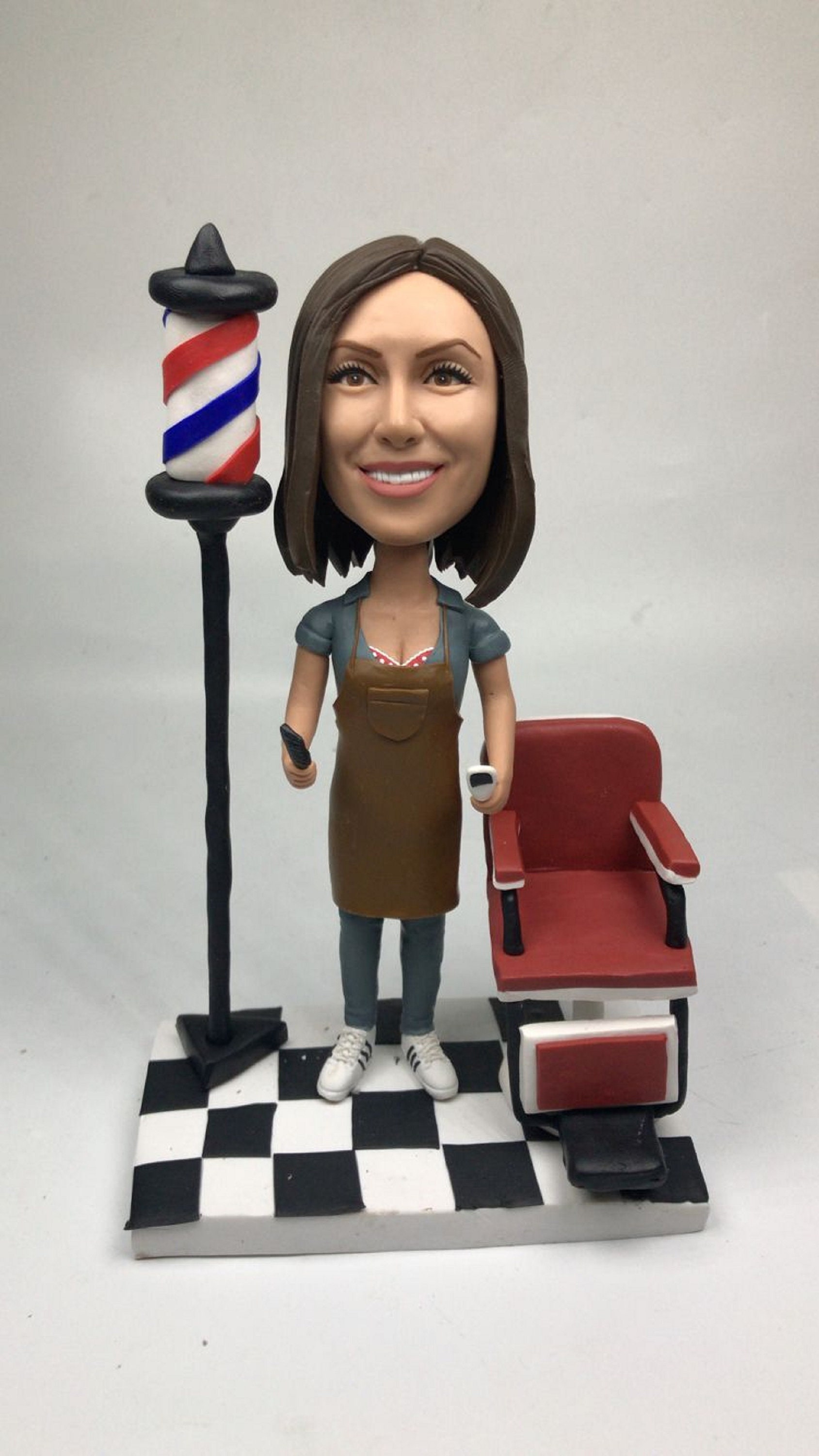 Female Barber Personalized Bobble Head Girlfriend Gift Wife - Etsy
