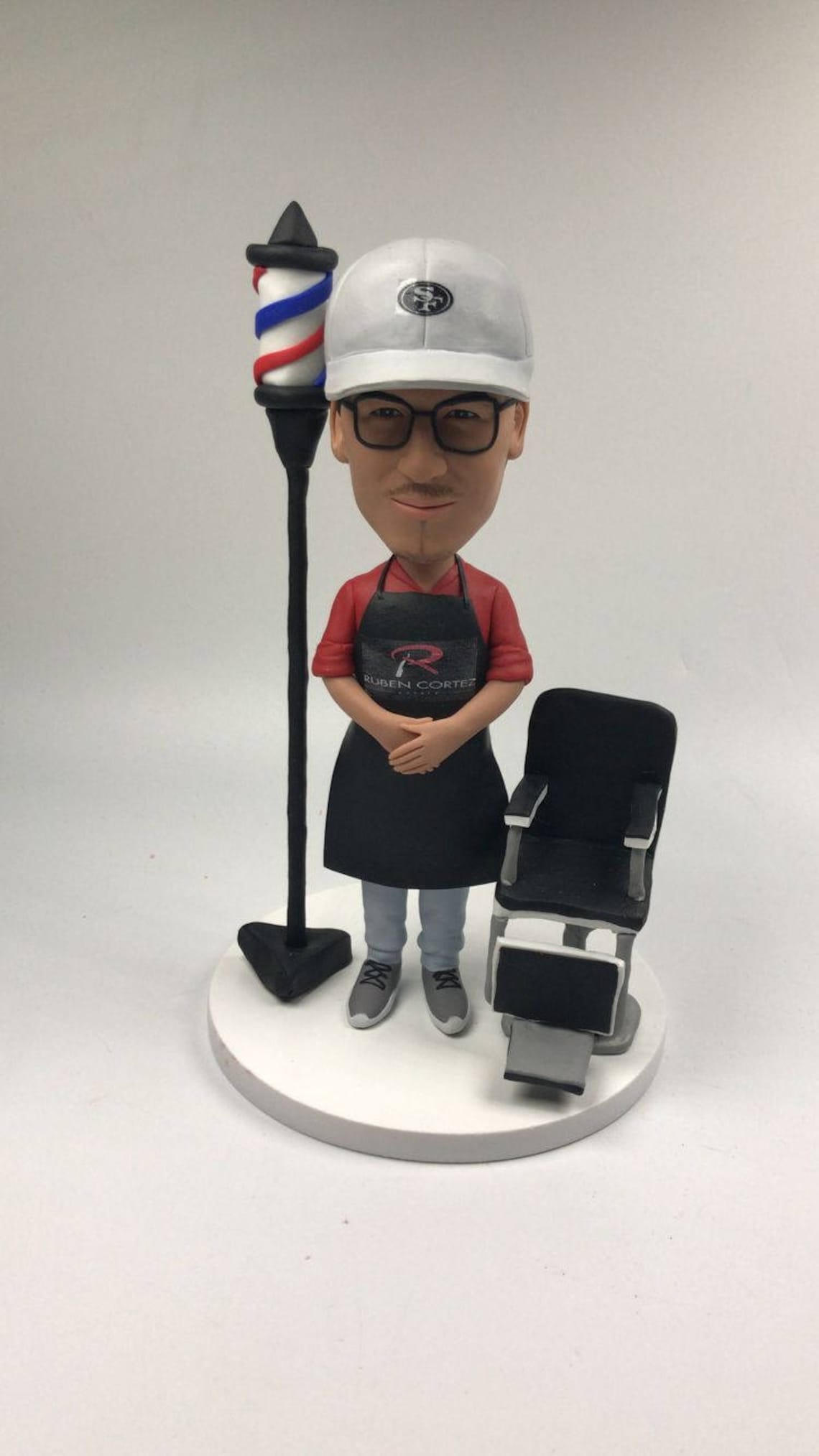 Barber Personalized Bobble Head Clay Figurine Boyfriend Gift | Etsy