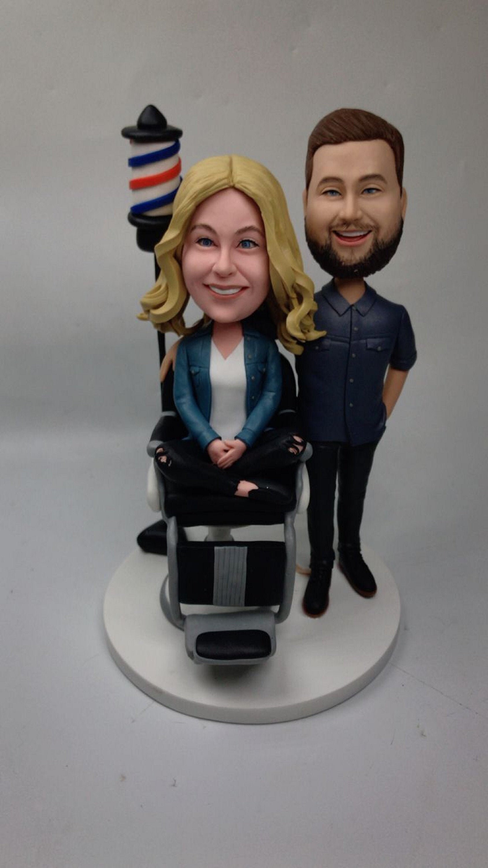 Barber Wedding Cake Topper Barber Custom Wedding Cake Topper Barber ...