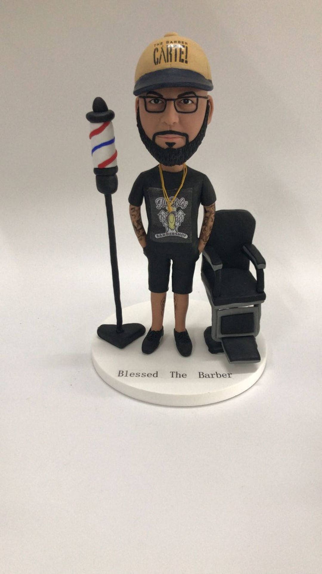 Barber Personalized Bobble Head Clay Figurine Boyfriend Gift Son Gift ...