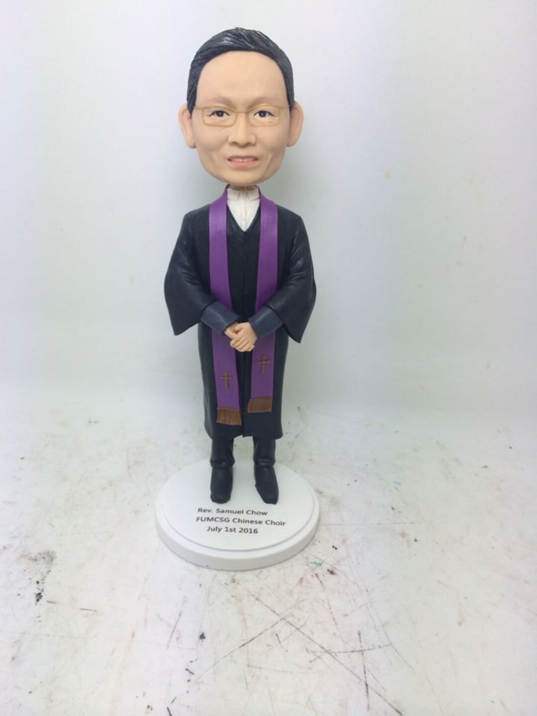 Priest Pastor Minister Reverend Rev Personalized Gift Custom Bobble ...