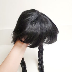 Wednesday Long Braided Cosplay Wig With Fringe - Etsy