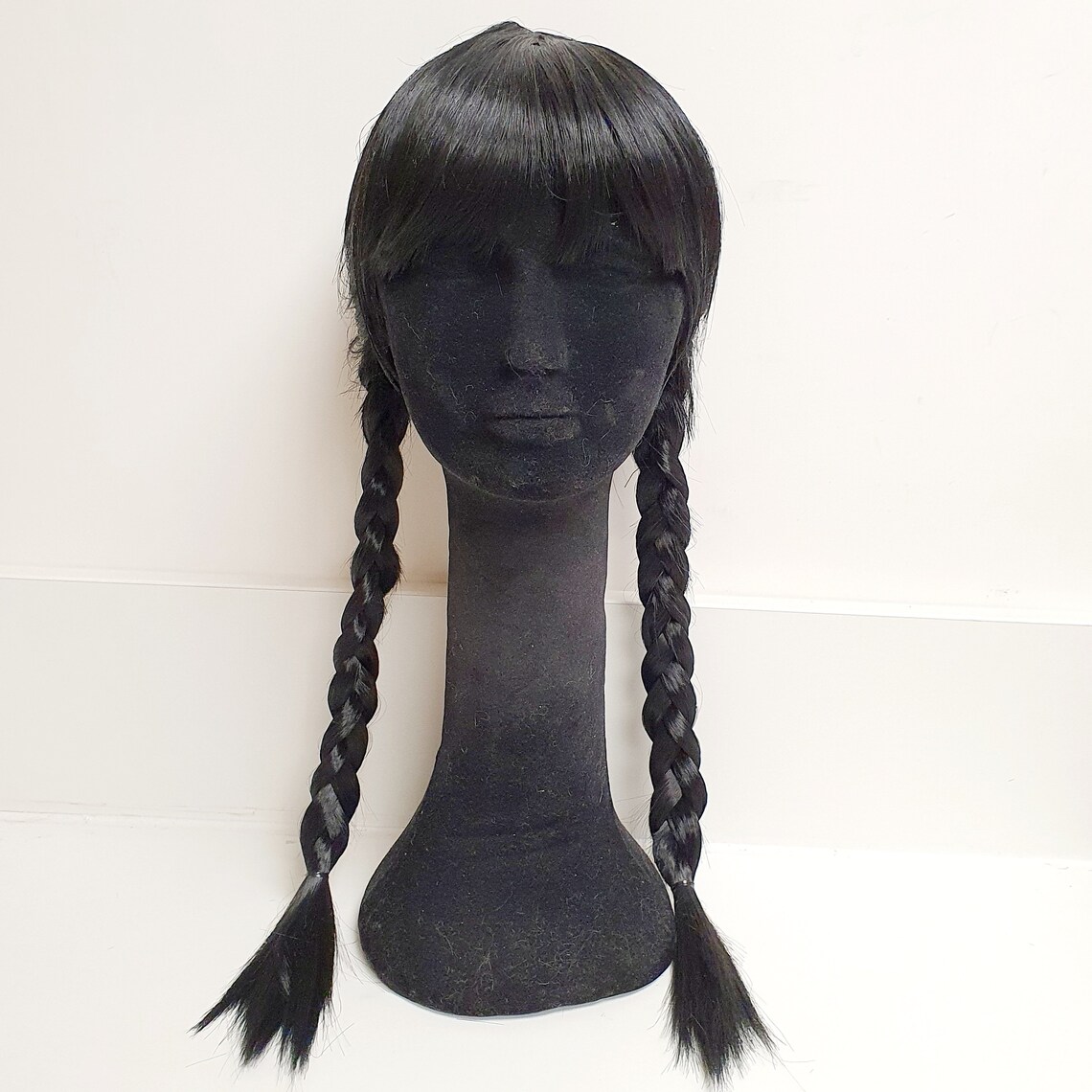 Wednesday Long Braided Cosplay Wig With Fringe - Etsy