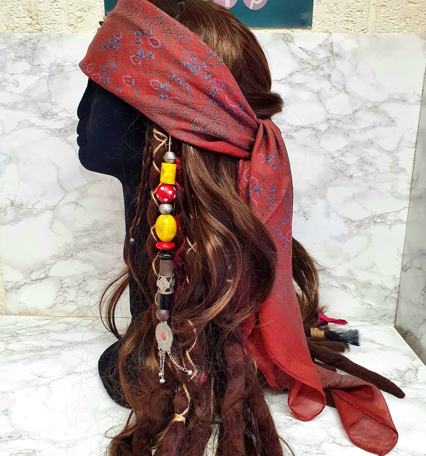 Handmade Jack Caribbean Pirates Cosplay Wig Black Pearl (made to Order ...