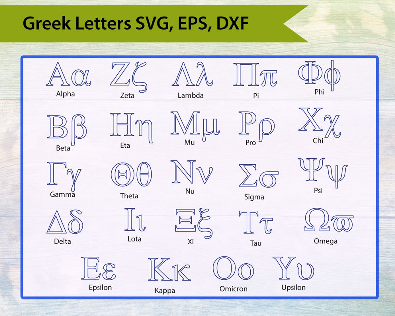 Greek Alphabet