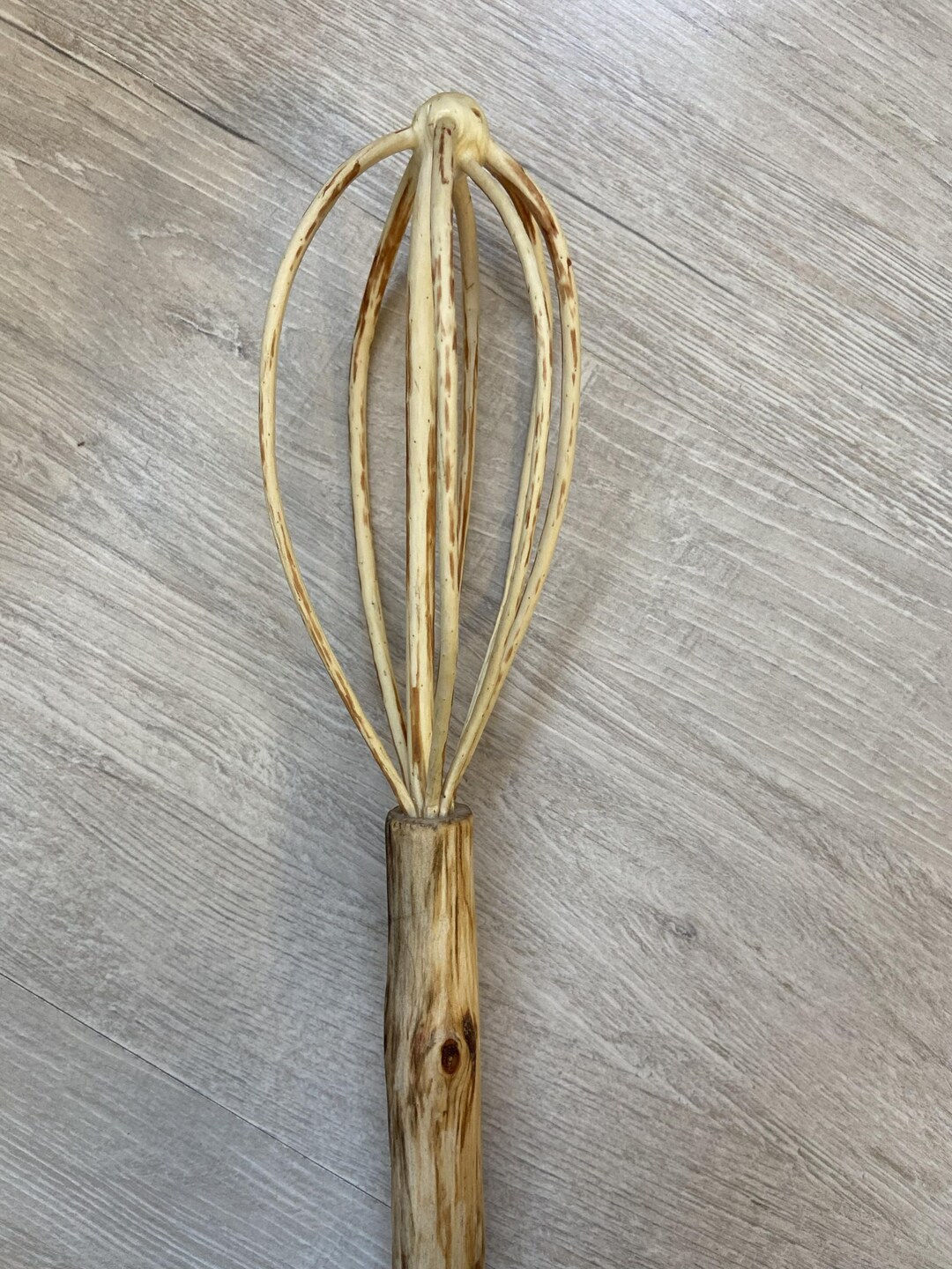 Whisk With Wooden Handle, Round Wooden Whiskey for Beating Eggs and ...