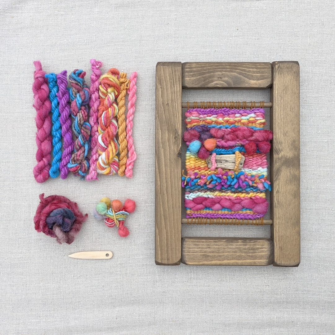 Weaving Kit: Learn to Weave Beginners Craft Kit, Tutti Frutti Colours ...
