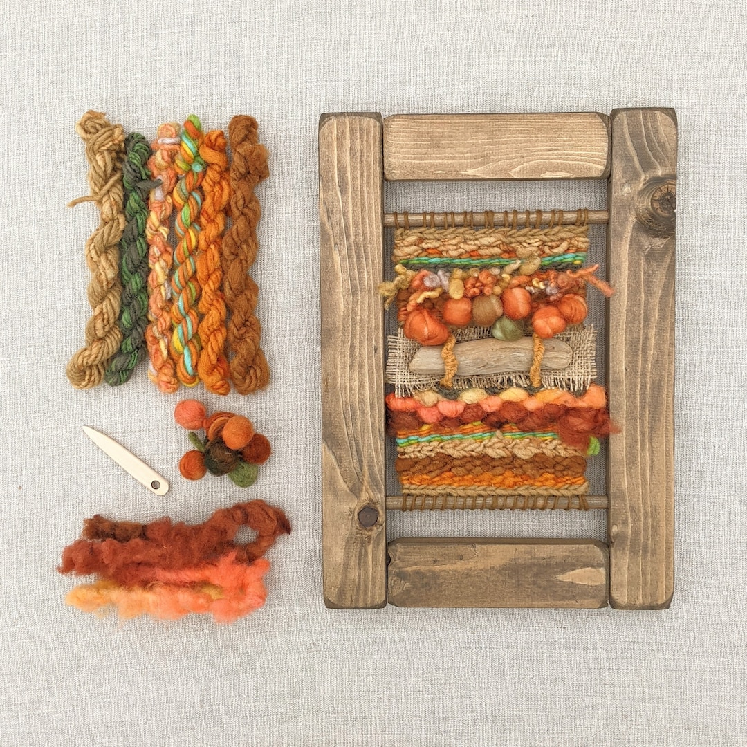 Weaving Kit: Learn to Weave Beginners Craft Kit, Autumn Colours - Etsy