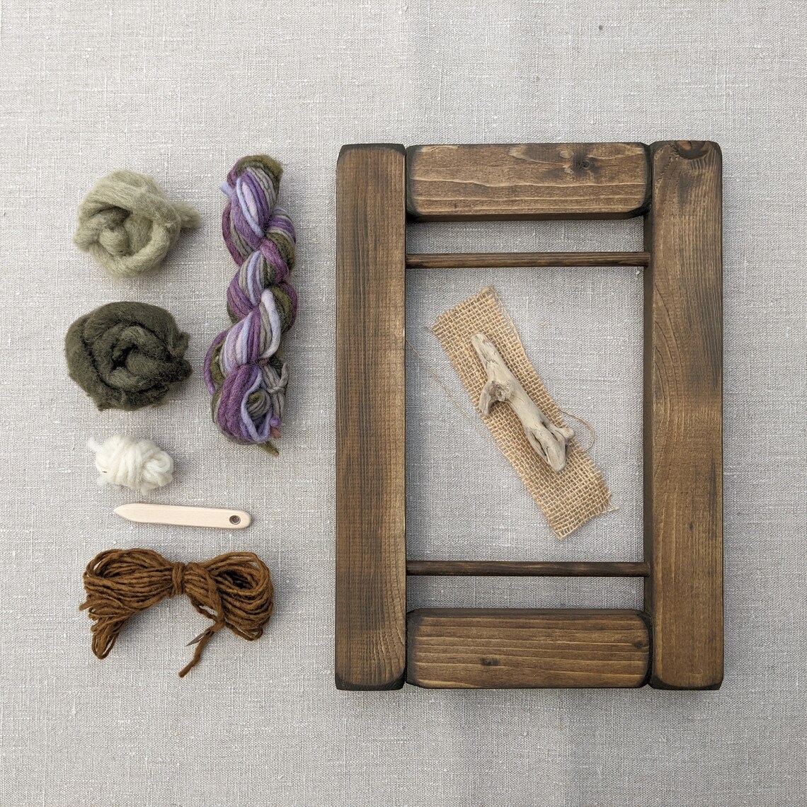 Weaving Kit: Learn to Weave Beginners Craft Kit Purple and - Etsy